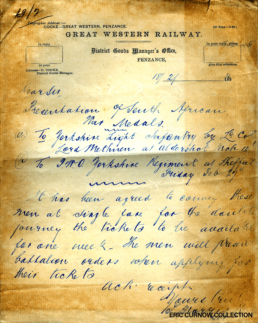 Penzance Letters – The Eric Curnow Collection